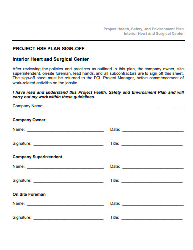 10+ Project Safety Management Plan Examples in PDF | DOC | Examples