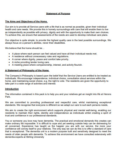 Nursing Statement of Purpose - 10+ Examples, Format, Pdf | Examples