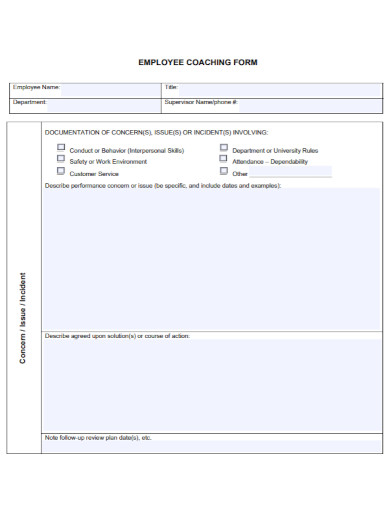 3+ Employee Coaching Plan Examples in PDF | Examples