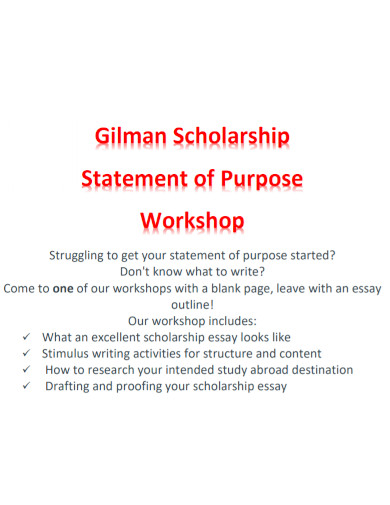 Scholarship Statement of Purpose - Examples, Format, How to Write, Pdf