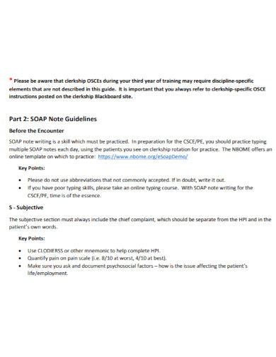 Comprehensive Soap Note - 3+ Examples, Format, Pdf | Examples