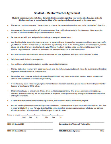 Teacher Student Agreement - 10+ Examples, Format, Pdf | Examples