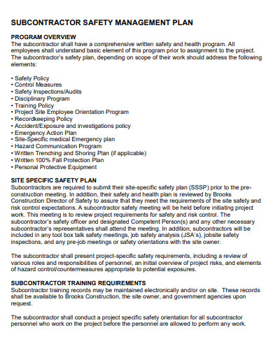 Construction Safety Management Plan - 10+ Examples, Format, Pdf | Examples