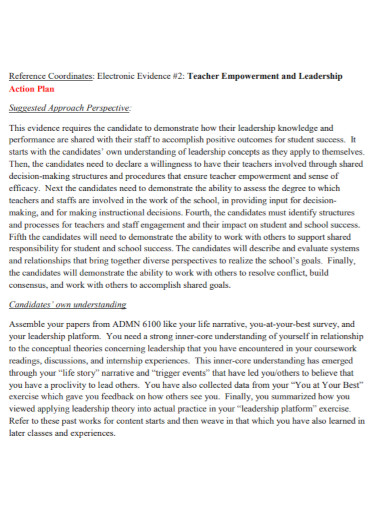 Action Plan for Teachers - 6+ Examples, Format, Pdf | Examples