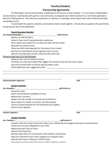 Teacher Student Agreement - 10+ Examples, Format, Pdf | Examples