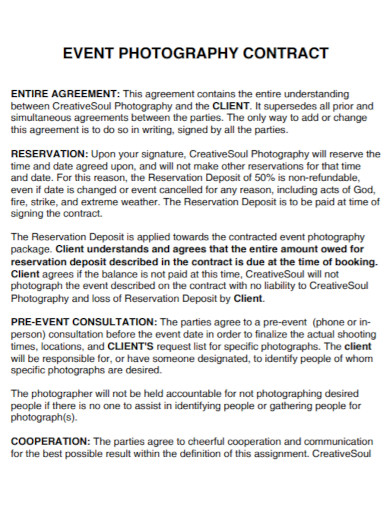 Event Contract Agreement - 10+ Examples, Format, Pdf | Examples