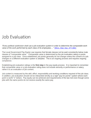 Job Knowledge Evaluation - 3+ Examples, Format, Pdf | Examples