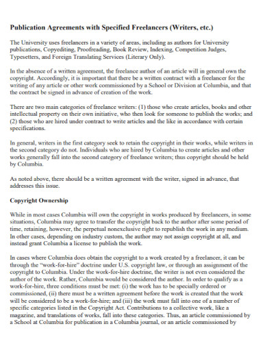 Freelance Writer Agreement - 10+ Examples, Format, Pdf | Examples