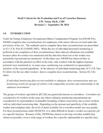 Co-Worker Evaluation - 5+ Examples, Format, Pdf | Examples