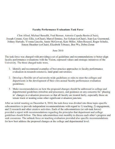 Faculty Performance Evaluation - 10+ Examples, Format, Pdf | Examples