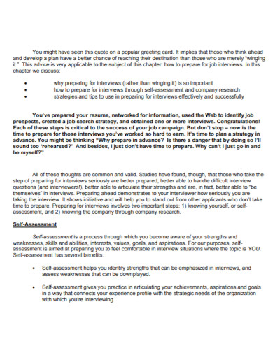 Job Interview Assessment - 3+ Examples, Format, Pdf | Examples