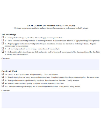 3 Job Knowledge Evaluation Examples In PDF Examples