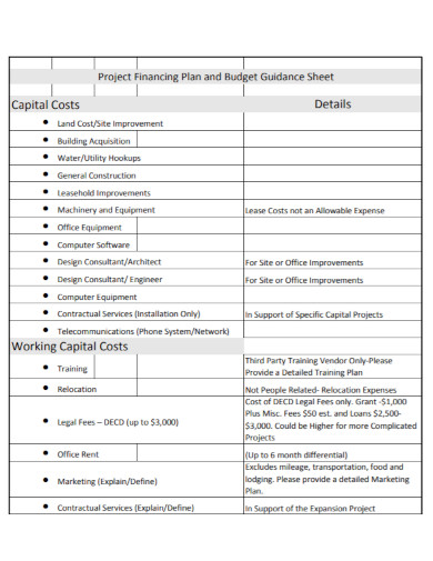 Project Plan Budget - 4+ Examples, How to Create, Format, Pdf