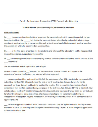 Faculty Performance Evaluation - 10+ Examples, Format, Pdf | Examples