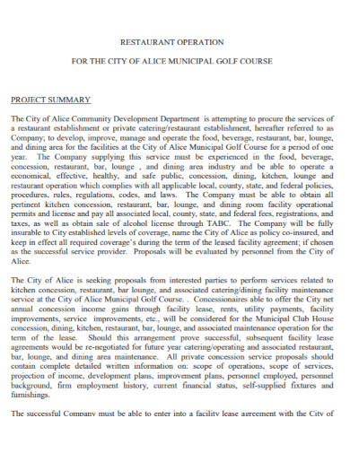 10+ Restaurant Project Proposal Examples [ Cafe, Hotel, Food ] | Examples