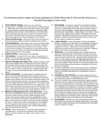 Event Contract Agreement - 10+ Examples, Format, Pdf | Examples