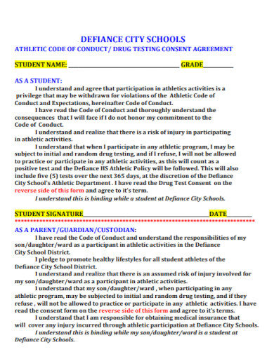 Drug Testing Consent Agreement - 5+ Examples, Format, Pdf | Examples