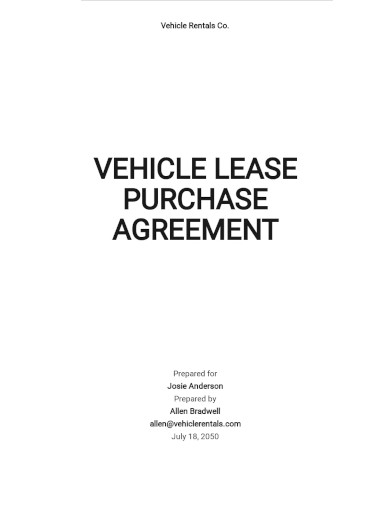 Lease Purchase Agreement - 10+ Examples, Format, Pdf | Examples