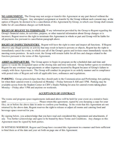 Catering Contract Agreement - 10+ Examples, Format, Pdf | Examples