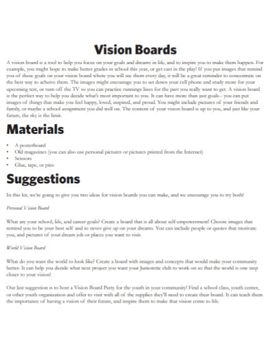 Vision Board - 100+ Examples, Format, How to Make, Pdf