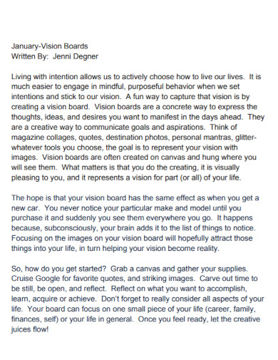 Vision Board - 100+ Examples, Format, How to Make, Pdf