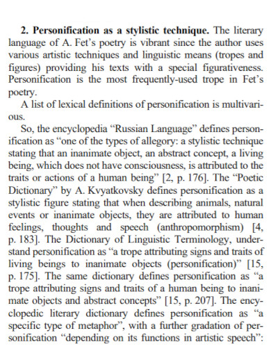 37+ Personification Definition and Examples - PDF, Docs | Examples