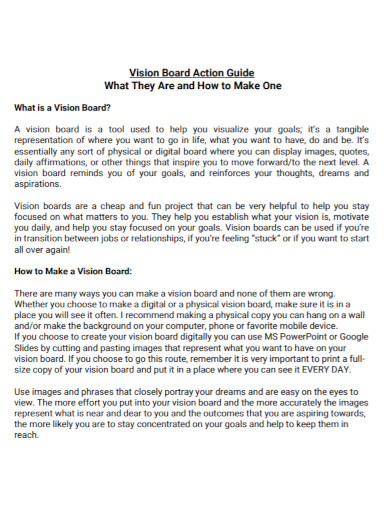 Vision Board - 100+ Examples, Format, How to Make, Pdf