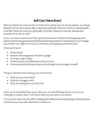 Vision Board - 100+ Examples, Format, How to Make, Pdf