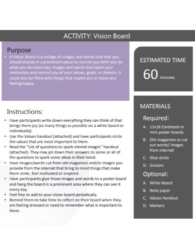 Vision Board - 100+ Examples, Format, How to Make, Pdf