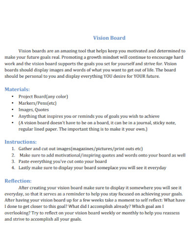 Vision Board - 100+ Examples, Format, How to Make, Pdf