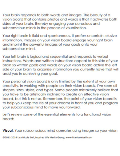 Vision Board - 100+ Examples, Format, How to Make, Pdf