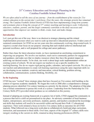 10+ Educational Strategic Plan Examples [ College, University ...