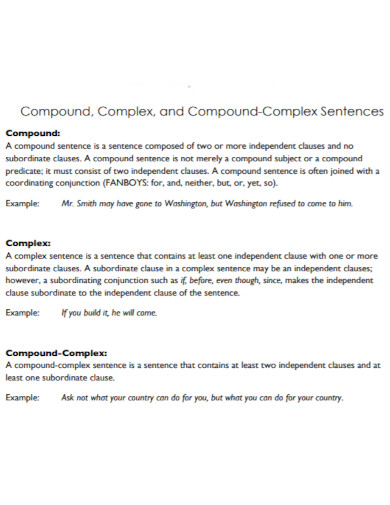 Complex Sentences - 100+ Examples, Format, Pdf | Examples