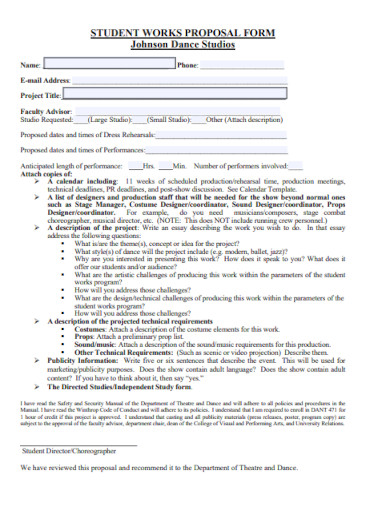 10+ Dance Proposal Examples [ Film, Student, Music ] | Examples