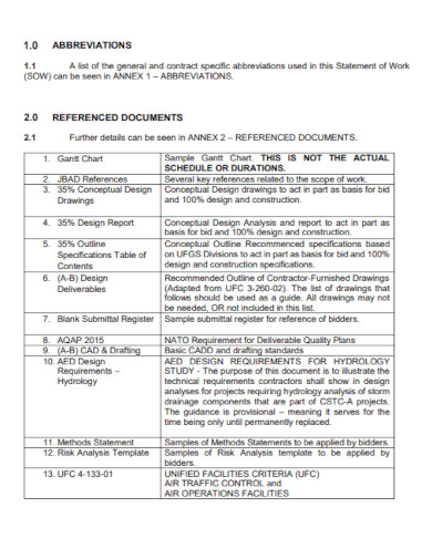 10+ Construction Statement of Work Examples [ Project, Company ...