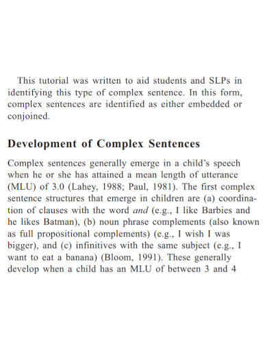 Complex Sentences - 100+ Examples, Format, Pdf | Examples