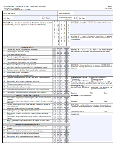 Employee Performance Evaluation Report - 6+ Examples, Format, Pdf