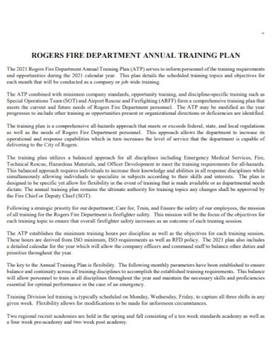 10+ Annual Training Plan Examples [ Company, Business, Employee ...