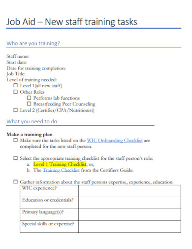 5+ New Staff Training Plan Examples in MS Word | Google Docs | Pages ...