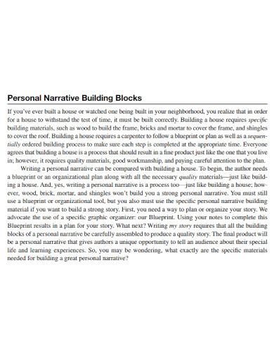 Personal Narrative - 100+ Examples, Format, Pdf | Examples