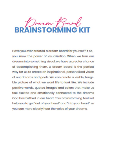 Dream Board - 100+ Examples, Format, Pdf | Examples