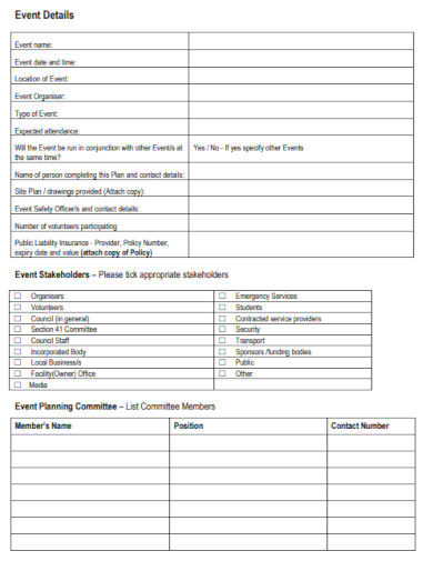 Risk Event Action Plan - 7+ Examples, Format, How to Write, Pdf