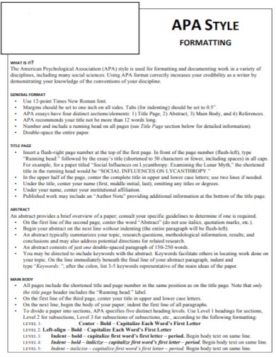 24+ APA Format Book - Examples, PDF | Examples