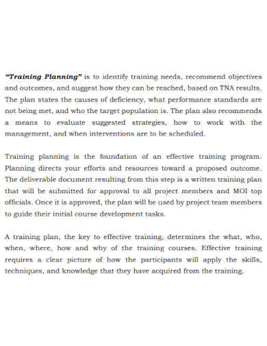 Long-Term Training Plan - 5+ Examples, Format, Pdf | Examples