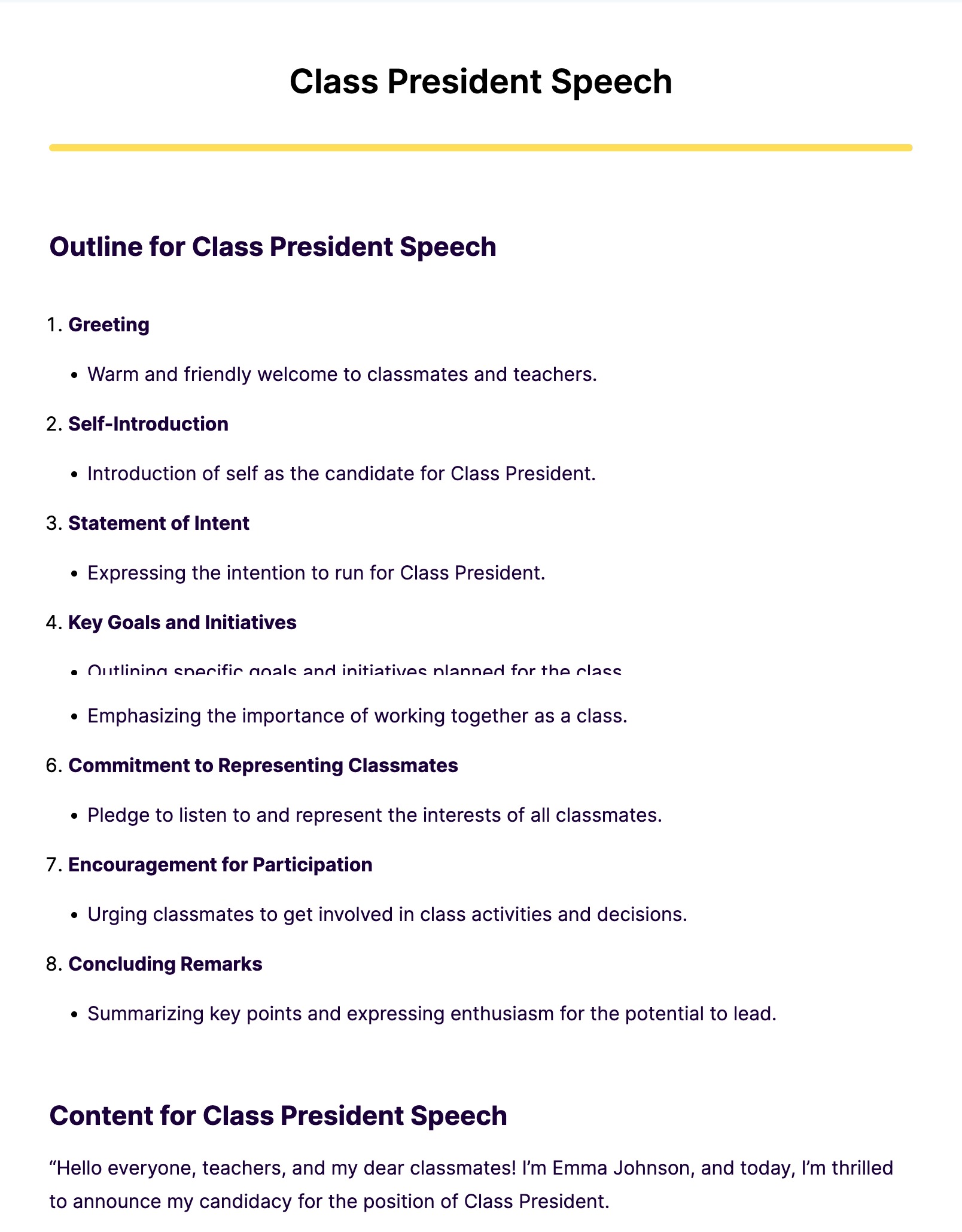 School President Speech - 14+ Examples, Format, Sample | Examples
