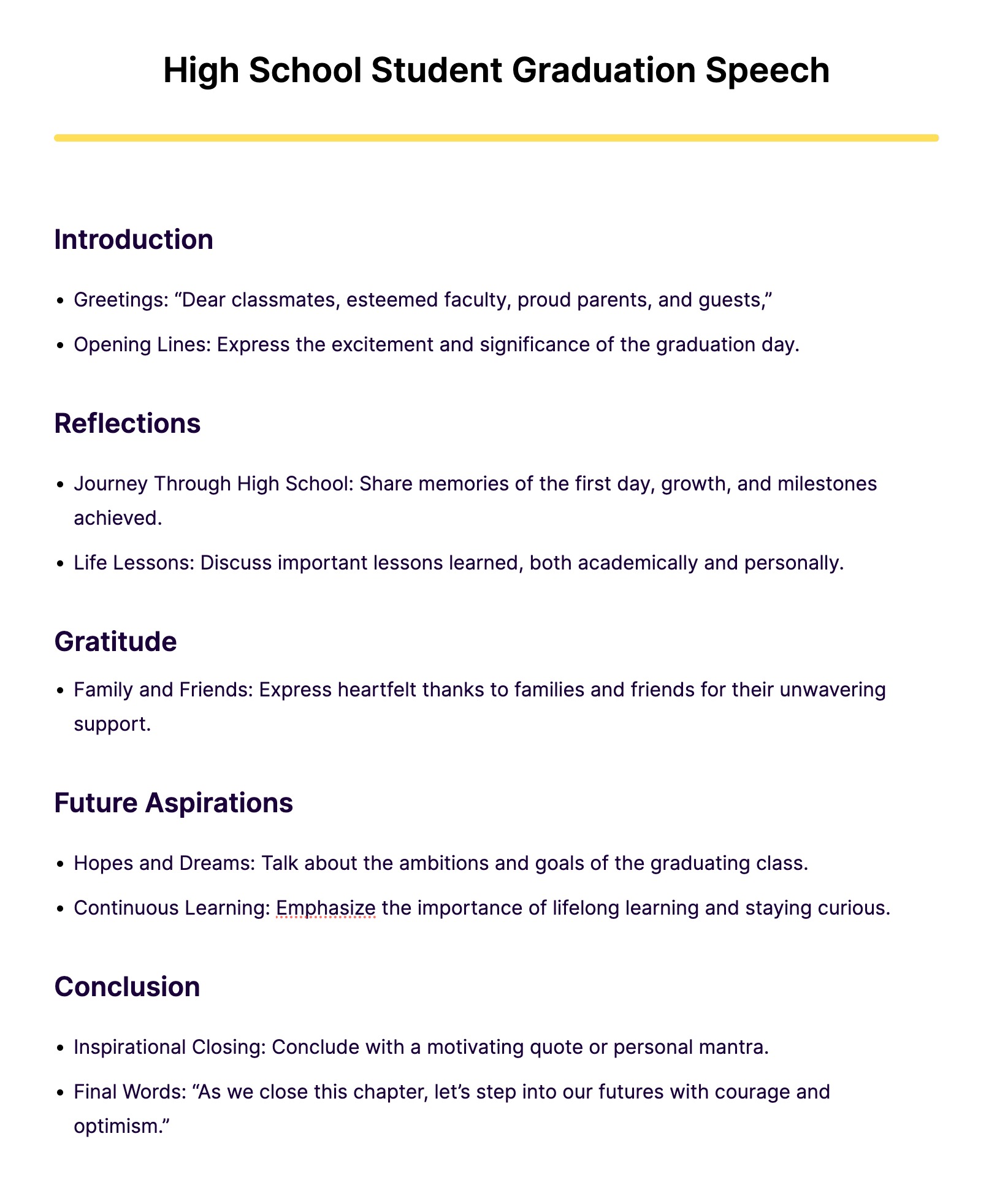 Student Graduation Speech - 14+ Examples, Format, Sample