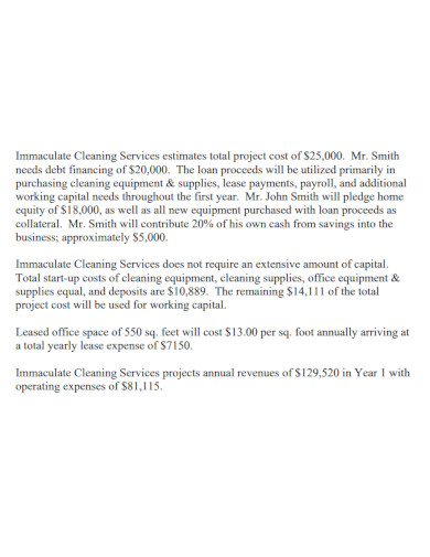 Cleaning Service Estimate - 5+ Examples, How to Make, Format, PDF