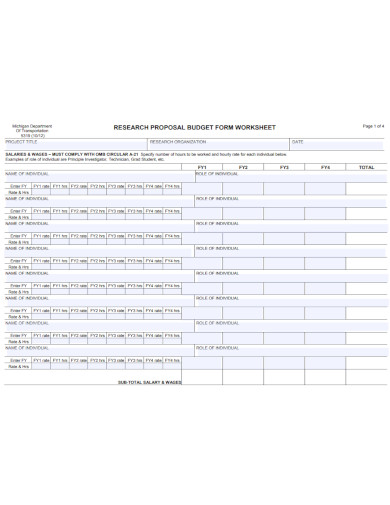 10+ Budget Worksheet Form Examples [ Research, Monthly, Financial ...