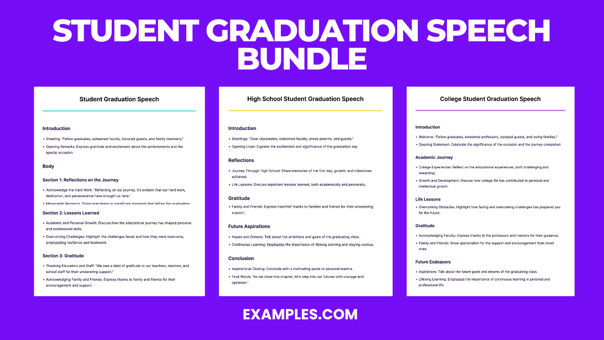 Student Graduation Speech - 14+ Examples, Format, Sample
