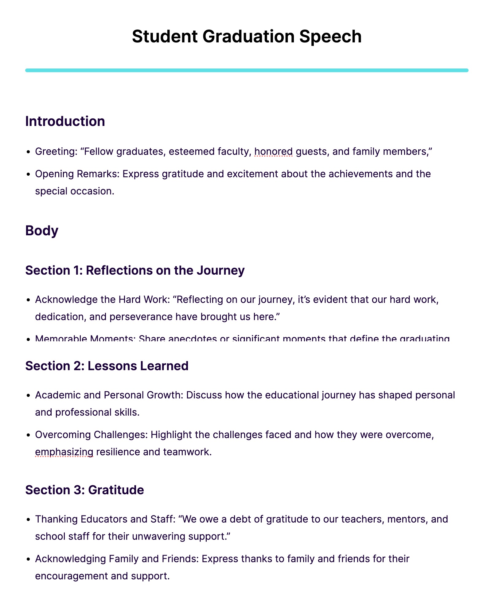 Student Graduation Speech 14 Examples Format Sample